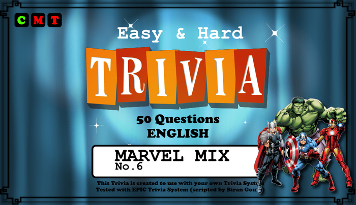 Second Life Marketplace - [EPIC Trivia] Marvel Mix No.6 (ADD ME)
